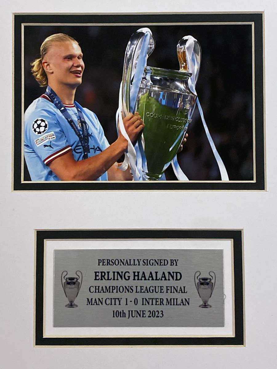 Authentically Signed Erling Haaland – Manchester City Framed Shirt ...