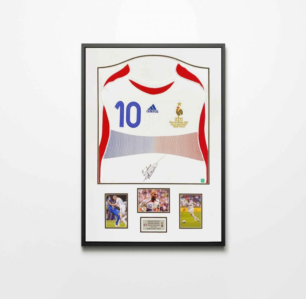 Authentically Signed Zinedine Zidane Signed Framed Shirt – France ...