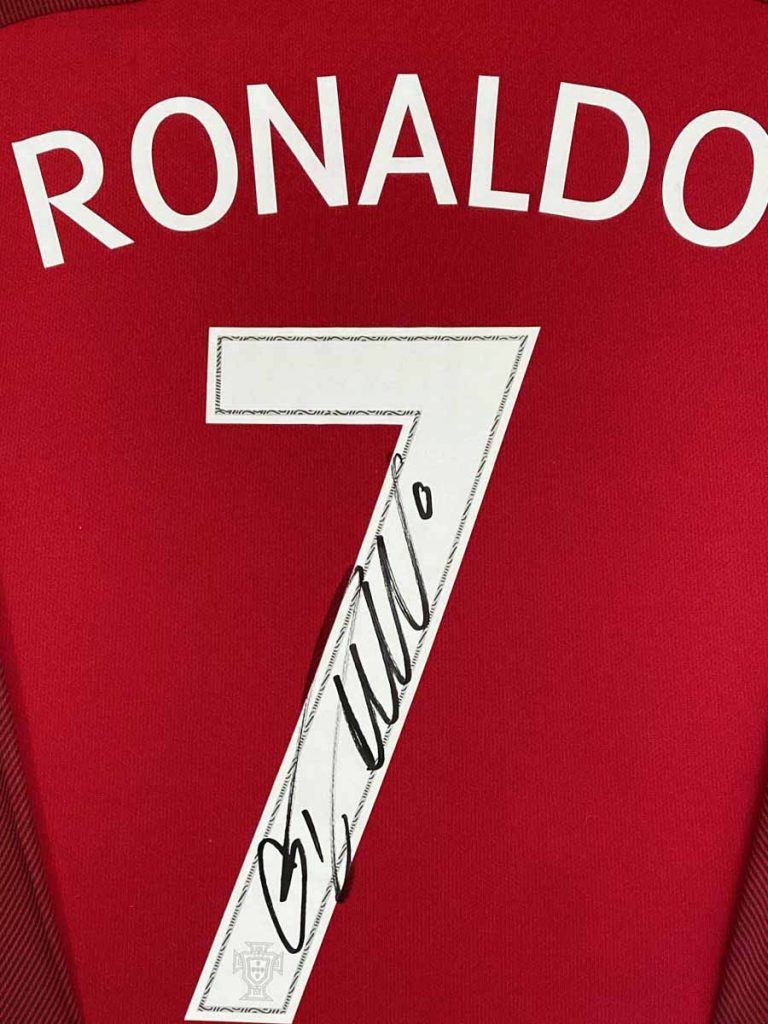 Authentically Signed Cristiano Ronaldo Signed Shirt- Portugal – Mounts ...